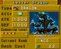 Lesser Dragon (DOR) | Yu-Gi-Oh! Wiki | Fandom