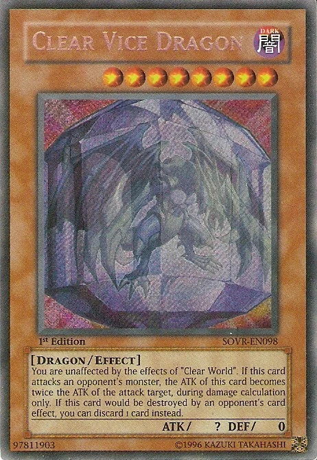 Card Gallery:Clear Vice Dragon | Yu-Gi-Oh! Wiki | Fandom
