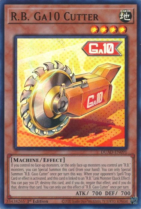 R.B. Ga10 Cutter | Yu-Gi-Oh! Wiki | Fandom