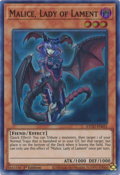 Card Gallery:Malice, Lady of Lament | Yu-Gi-Oh! Wiki | Fandom