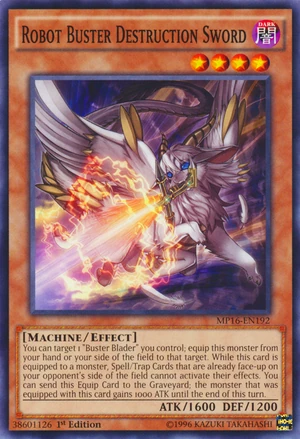 Robot Buster Destruction Sword | Yu-Gi-Oh! Wiki | Fandom
