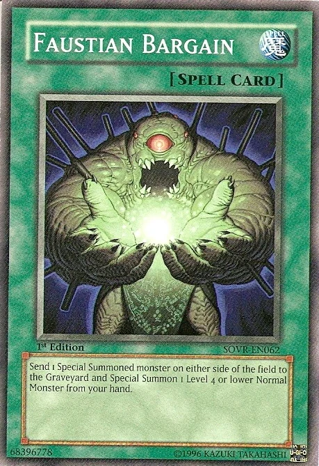 Card Gallery:Faustian Bargain | Yu-Gi-Oh! Wiki | Fandom