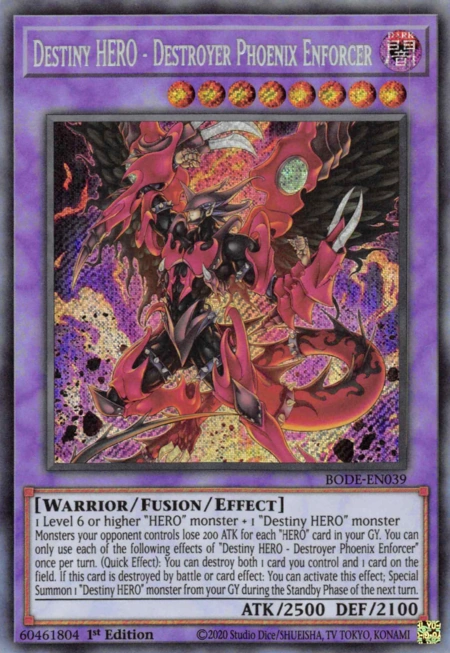Card Gallery:Destiny HERO - Destroyer Phoenix Enforcer | Yu-Gi-Oh! Wiki ...