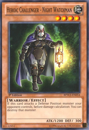 Heroic Challenger - Night Watchman | Yu-Gi-Oh! Wiki | Fandom