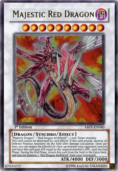 Card Gallery:Majestic Red Dragon | Yu-Gi-Oh! Wiki | Fandom
