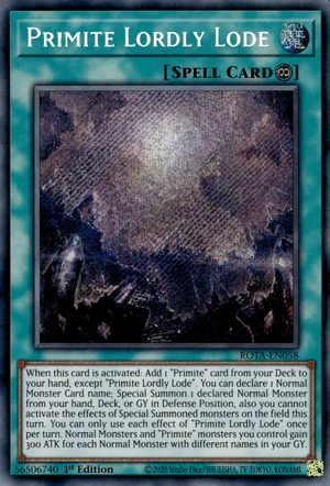 Primite Lordly Lode | Yu-Gi-Oh! Wiki | Fandom