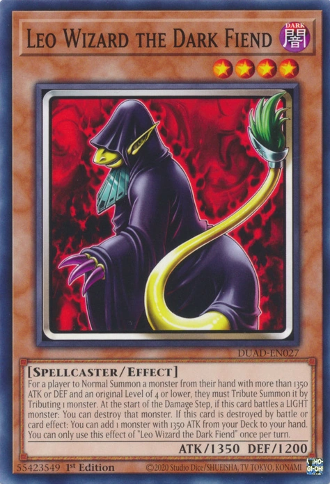 Leo Wizard the Dark Fiend | Yu-Gi-Oh! Wiki | Fandom