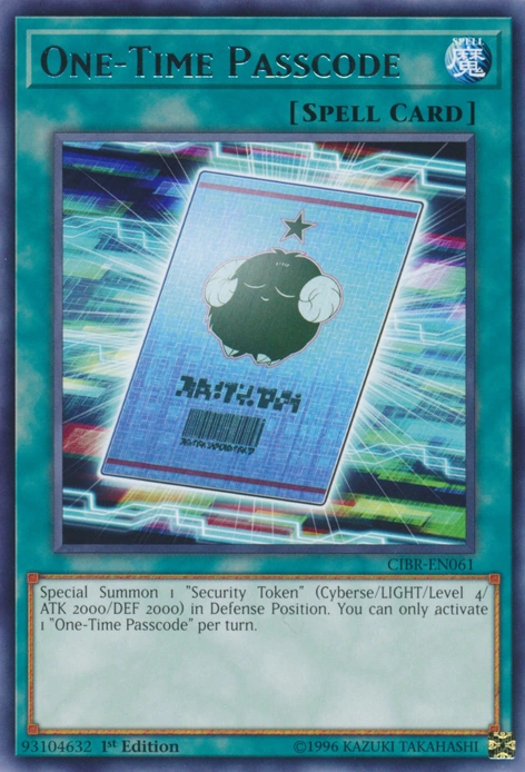 Card Gallery:One-Time Passcode | Yu-Gi-Oh! Wiki | Fandom