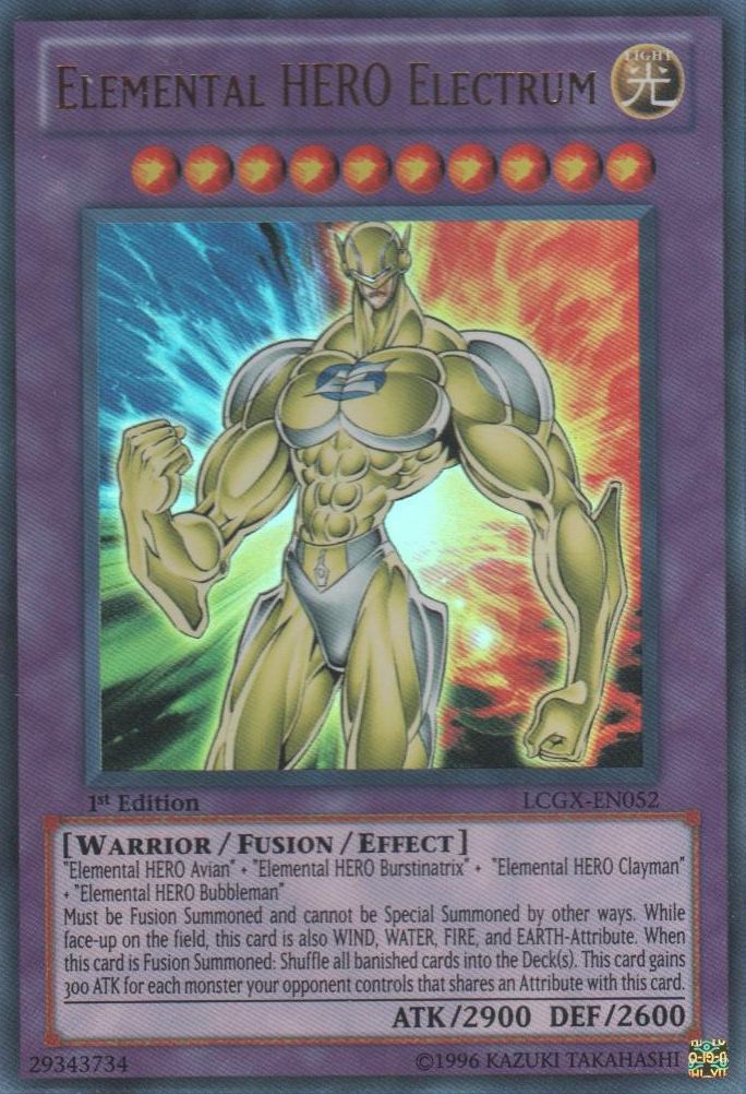 Card Galleryelemental Hero Electrum Yu Gi Oh Wiki Fandom