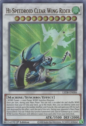 Hi-Speedroid Clear Wing Rider | Yu-Gi-Oh! Wiki | Fandom
