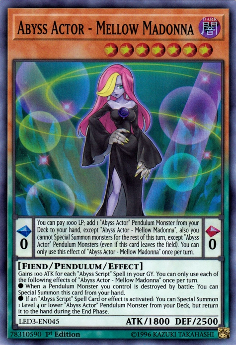 Abyss Actor - Mellow Madonna | Yu-Gi-Oh! Wiki | Fandom
