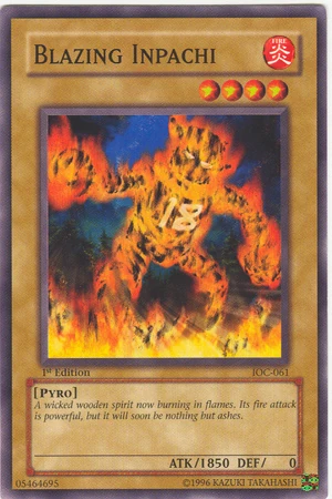 Card Errata:Blazing Inpachi | Yu-Gi-Oh! Wiki | Fandom