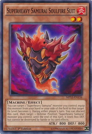 Superheavy Samurai Soulfire Suit | Yu-Gi-Oh! Wiki | Fandom
