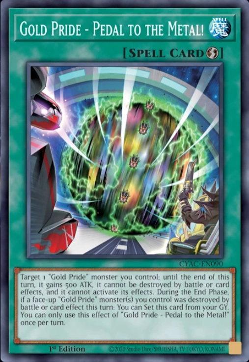 Card Gallery:Gold Pride - Pedal to the Metal! | Yu-Gi-Oh! Wiki | Fandom