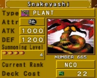 Snakeyashi (DOR) | Yu-Gi-Oh! Wiki | Fandom