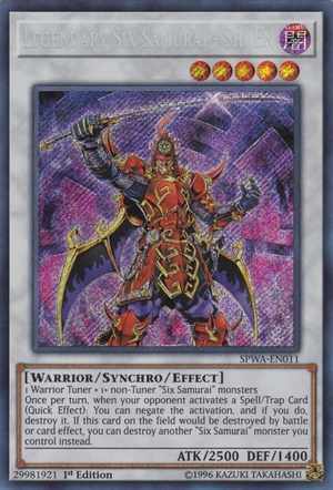 Legendary Six Samurai - Shi En | Yu-Gi-Oh! Wiki | Fandom
