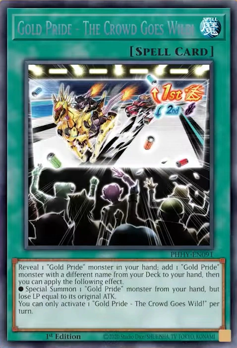 Card Gallery:Gold Pride - The Crowd Goes Wild! | Yu-Gi-Oh! Wiki | Fandom