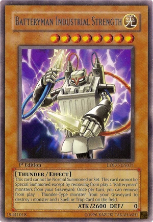 Batteryman Industrial Strength | Yu-Gi-Oh! Wiki | Fandom