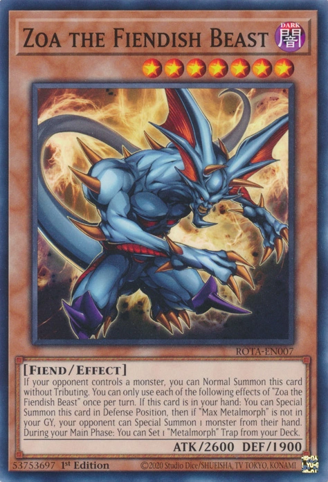 Zoa the Fiendish Beast | Yu-Gi-Oh! Wiki | Fandom