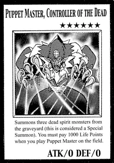 Yu Gi Oh Puppet Master