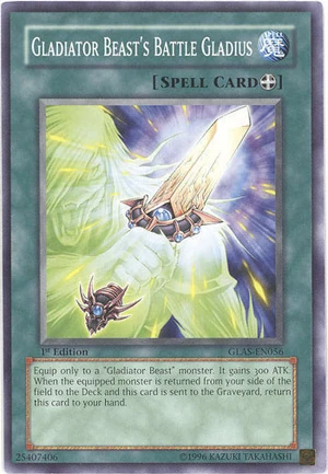 Gladiator Beast's Battle Gladius | Yu-Gi-Oh! Wiki | Fandom