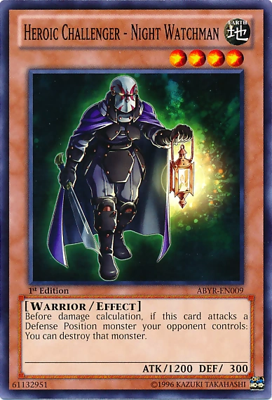 Card Gallery:Heroic Challenger - Night Watchman | Yu-Gi-Oh! Wiki | Fandom