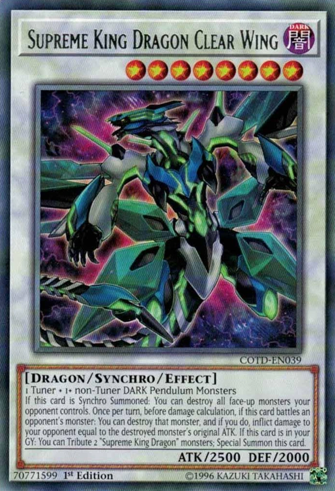Card Gallery:Supreme King Dragon Clear Wing | Yu-Gi-Oh! Wiki | Fandom