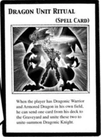 Dragon Unit Ritual | Yu-Gi-Oh! Wiki | Fandom