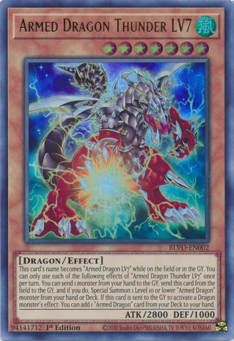 Armed Dragon Thunder LV7 | Yu-Gi-Oh! Wiki | Fandom