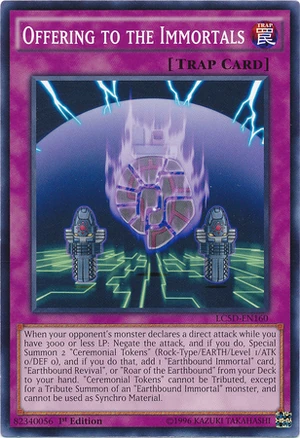 Offering to the Immortals | Yu-Gi-Oh! Wiki | Fandom