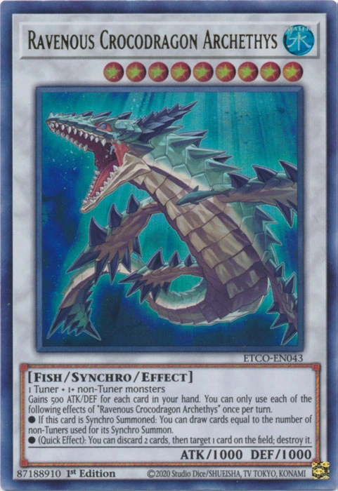Card Gallery:Ravenous Crocodragon Archethys | Yu-Gi-Oh! Wiki | Fandom