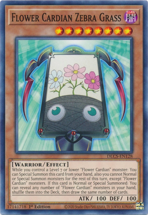 Flower Cardian Zebra Grass | Yu-Gi-Oh! Wiki | Fandom