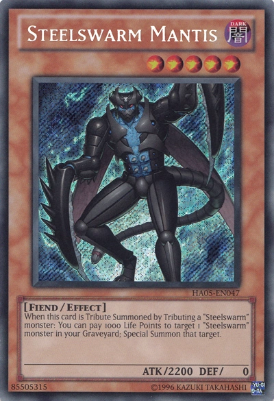Steelswarm Mantis | Yu-Gi-Oh! Wiki | Fandom