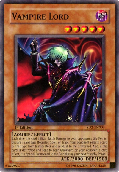 Card Gallery:Vampire Lord | Yu-Gi-Oh! Wiki | Fandom