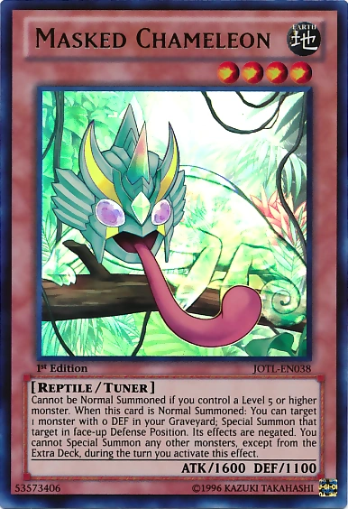 Card Errata:Masked Chameleon | Yu-Gi-Oh! Wiki | Fandom