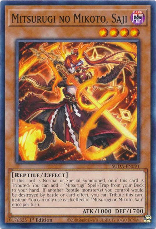 Mitsurugi no Mikoto, Saji | Yu-Gi-Oh! Wiki | Fandom