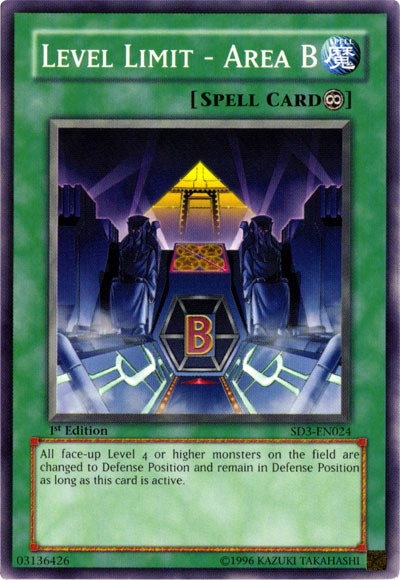 Card Gallery:Level Limit - Area B | Yu-Gi-Oh! Wiki | Fandom