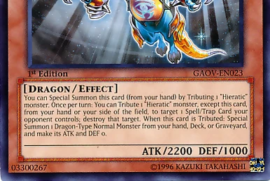 Hieratic Dragon Of Tef