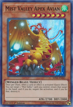 Mist Valley Apex Avian | Yu-Gi-Oh! Wiki | Fandom