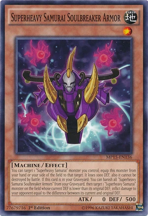 Superheavy Samurai Soulbreaker Armor | Yu-Gi-Oh! Wiki | Fandom