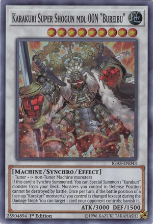 Karakuri Super Shogun mdl 00N "Bureibu" | Yu-Gi-Oh! Wiki | Fandom