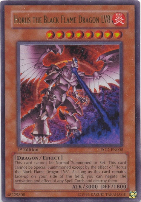 Card Errata:Horus the Black Flame Dragon LV8 | Yu-Gi-Oh! Wiki | Fandom