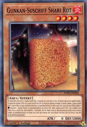 Gunkan-Suschiff Shari Rot | Yu-Gi-Oh! Wiki | Fandom