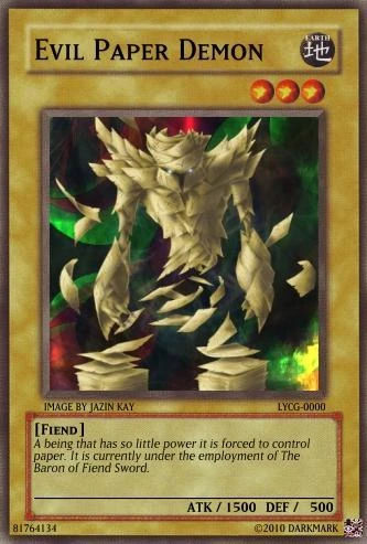 Evil Paper Demon | CCG Wiki | Fandom