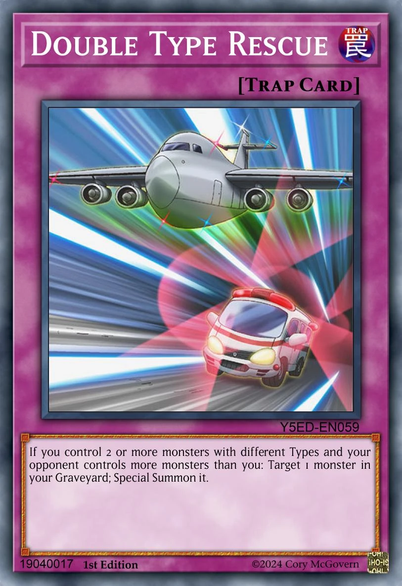 Double Type Rescue (Card)/(Custom) | Yu-Gi-Oh! Custom Think Tank Wiki ...