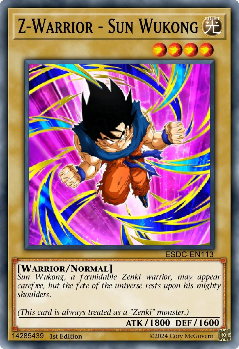 Z-Warrior - Sun Wukong (Card)/(Custom) | Yu-Gi-Oh! Custom Think Tank ...