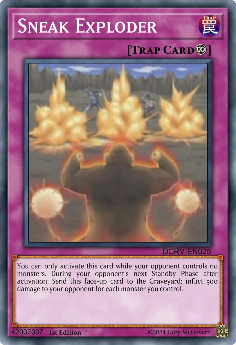 Sneak Exploder (Card)/(Custom) | Yu-Gi-Oh! Custom Think Tank Wiki | Fandom