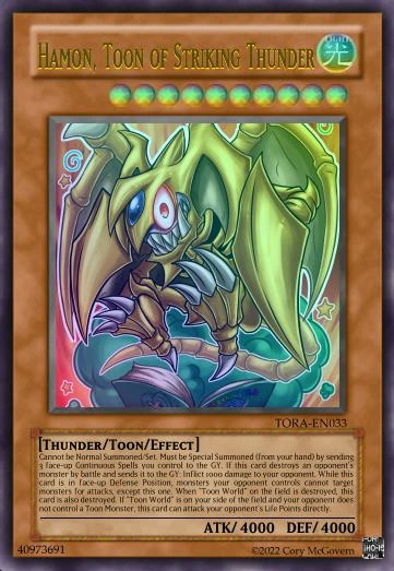 Hamon, Toon of Striking Thunder (Card)/(Custom) | Yu-Gi-Oh! Custom ...