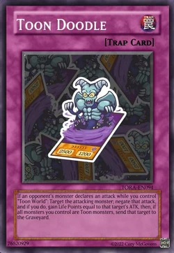 Toon Doodle (Card)/(Custom) | Yu-Gi-Oh! Custom Think Tank Wiki | Fandom