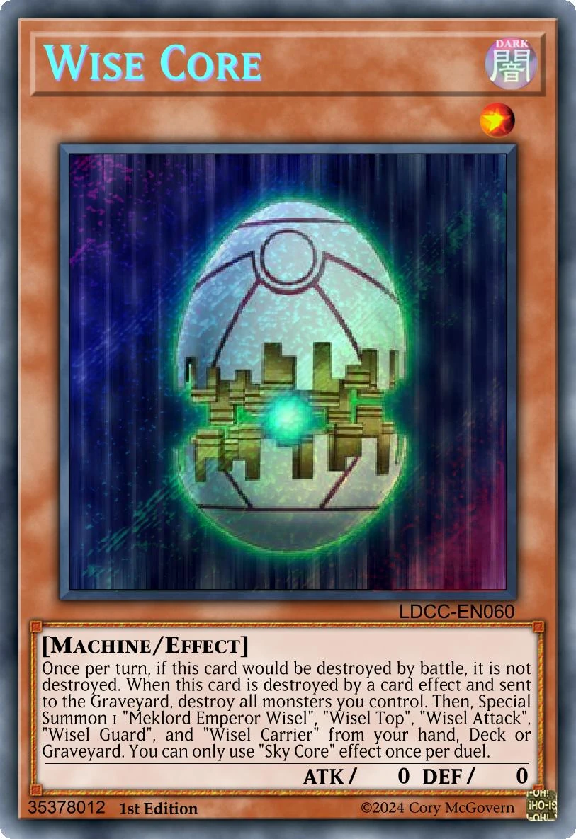 Wise Core (Card)/(Custom) | Yu-Gi-Oh! Custom Think Tank Wiki | Fandom